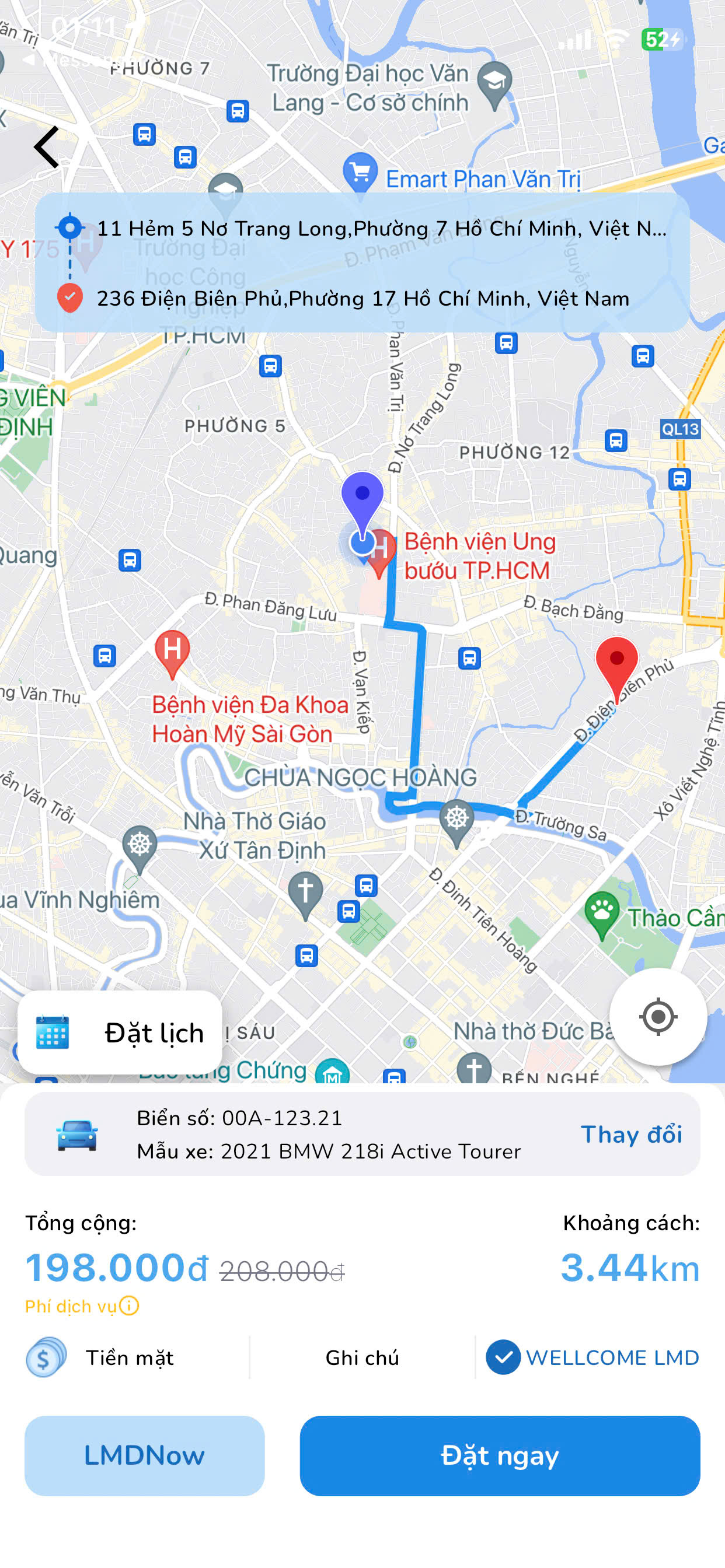 LMD - App thuê tài xế lái xe hộ - Let Me Drive