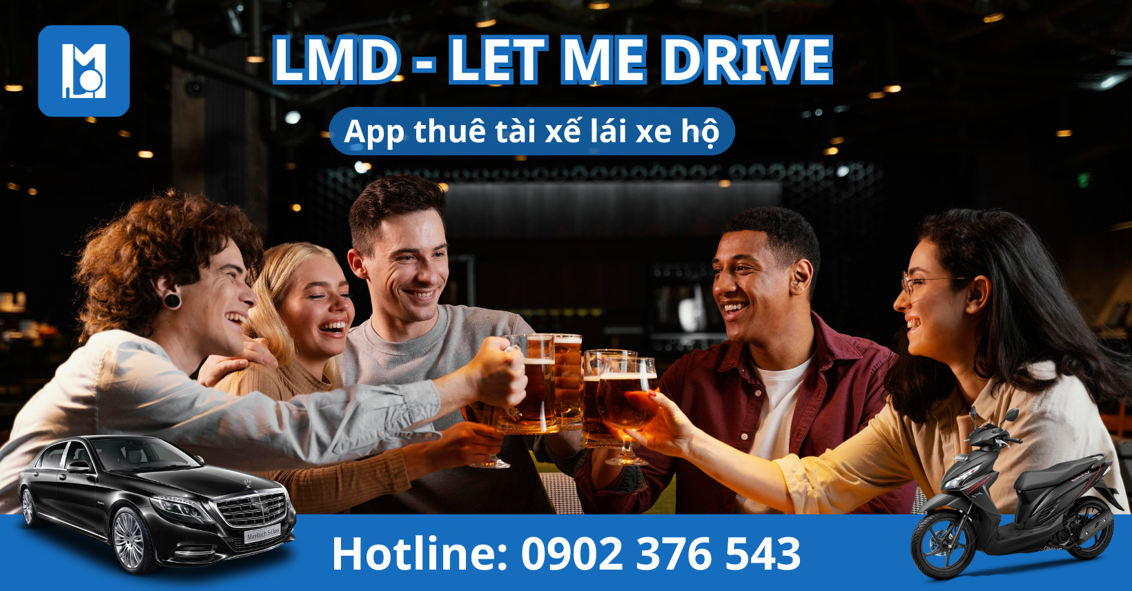 LMD - App thuê tài xế lái xe hộ - Let Me Drive